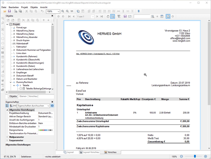 KingBill FLEX 🥇 Angebote und Rechnungen erstellen