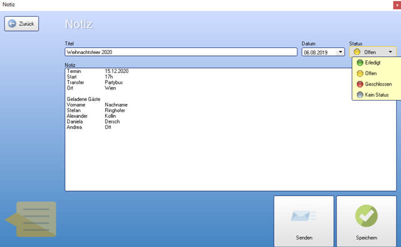 Notizen » schnell notiert ... jederzeit abrufbar