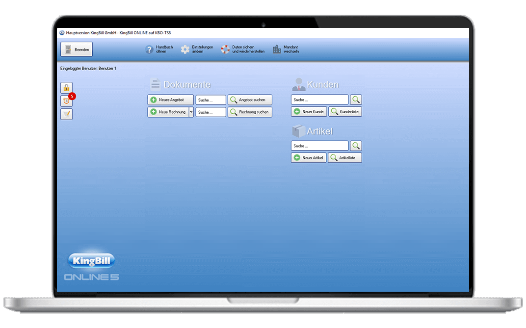 KingBill ONLINE 🥇 Angebot und Rechnungen erstellen