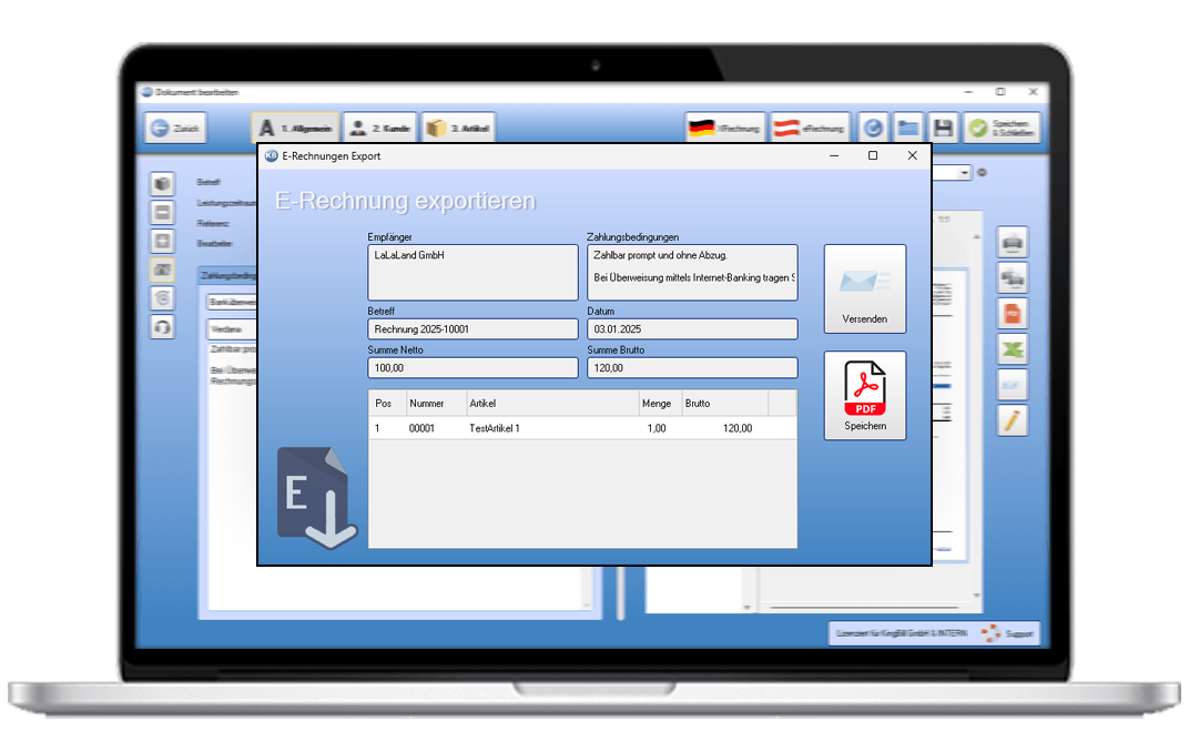 📦 Update auf KingBill FLEX